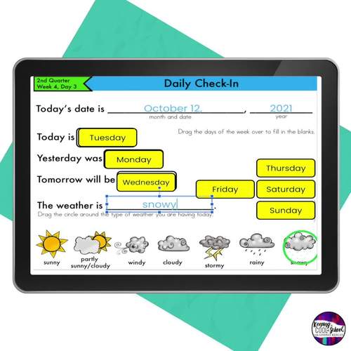 Google Slides Digital Activities for Kindergarten 2nd Quarter BUNDLE
