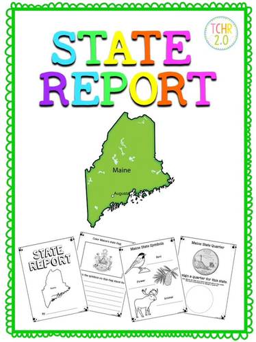 Maine State Research Report by TCHR Two Point 0 | TpT