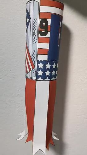 Patriot Day Crafts Windsock Mobile Hanging 11 September Pentagon ...