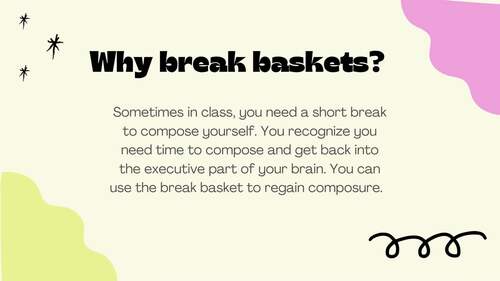 Break Basket Presentation (with brain states) - Self-Regulation | TPT