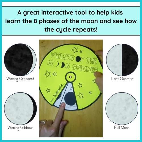 "8 Phases of the Moon" | An Interactive Spinner for a Solar System or ...