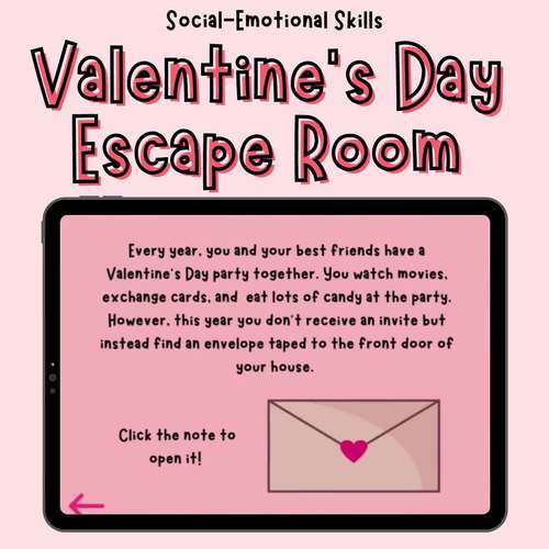 Valentine's Day Escape Room - Social Skills Boom Cards by Social Work ...