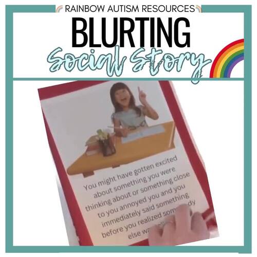 Raise Your Hand | No Blurting Out Social Skills Bundle | Adapted Books ...