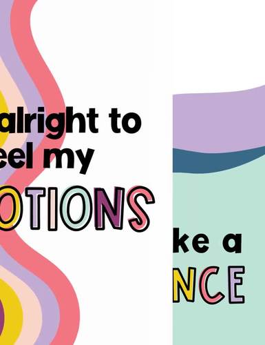 20 Positive Affirmation/Growth Mindset Posters - Happy Day by Emily Wean