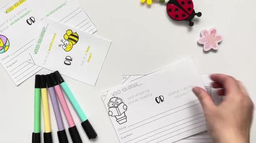 Spring No-Prep Activity - Would you Rather Questions | Digital & Print ...