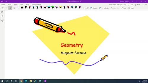 Midpoint Formula (Geometry) - Instructional Slides & Video by RJ Math