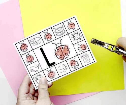 Alphabet Hole Punch Task Cards- Letter Recognition, Preschool, Kindergarten