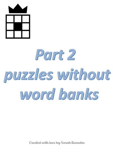 Ramadan & Eid Holidays Around the World Crosswords Puzzle With Word Bank