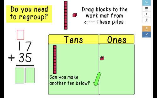 Boom Cards Adding 2 Digit Numbers With & Without Regrouping with Base ...