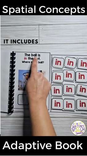 Spatial Concepts Real Photos Adapted Book | Autism| Prepositions