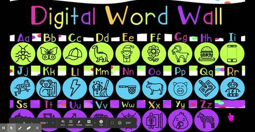 Digital Word Wall for Google Slides™ Distance Learning | TpT