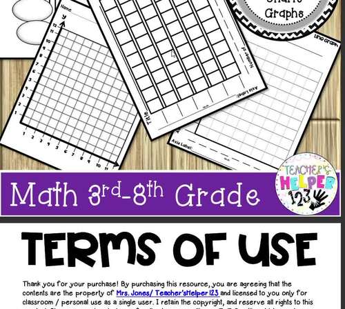 32 Math Keywords Graphic Organizer Mixed Numbers Improper Fraction 3rd ...