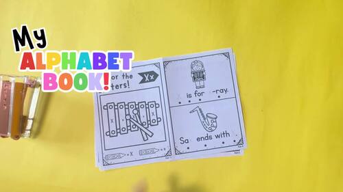 Letter of the Week Worksheets | Letter X Mini Book by Kids Burrow