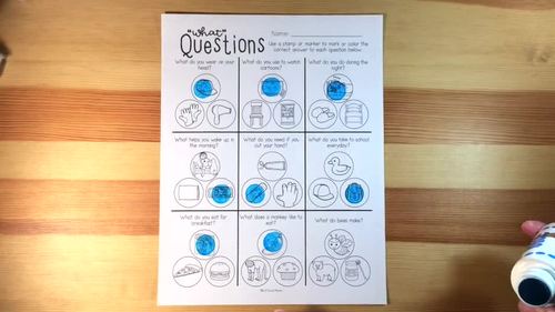 No Prep What & Where Worksheets by Cat Says Meow | TPT