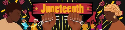JUNETEENTH ANIMATED Virtual BANNER | VIRTUAL BANNER | GOOGLE CLASSROOM