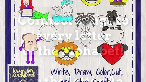 Back to School Alphabet Craft Activities, Writing Prompts for Literacy