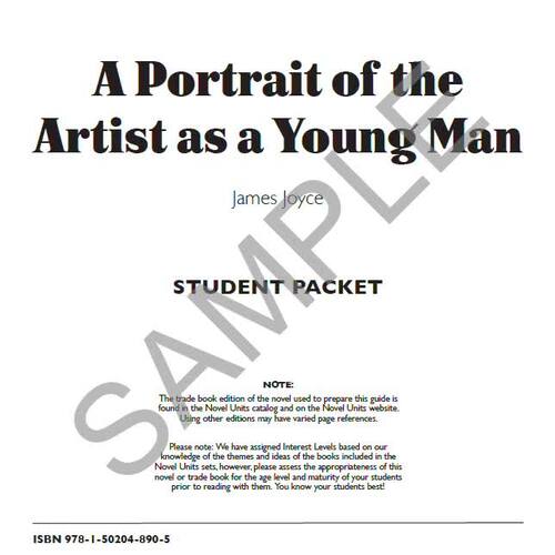 A Portrait of the Artist as a Young Man Novel Units® Student Packet ...