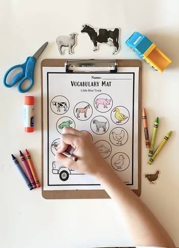 Little Blue Truck - Speech Therapy Book Companion by Buzzing Bee SLP