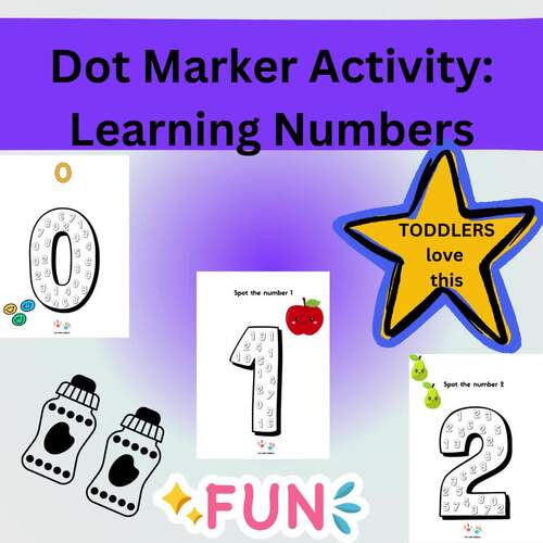 Spot the Number Dot Marker Printable Activity | Number Recognition Game ...