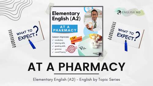 At a Pharmacy | Drugstore Vocabulary | Elementary ESL for Teens ...