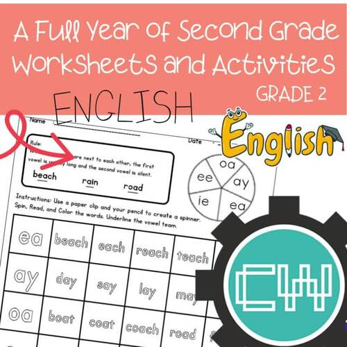 Exploring Language Arts: A Full Year of Second Grade Worksheets and ...