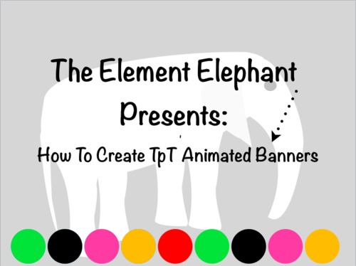 TpT Animated Banner Tutorial by The Creative Culture | TpT