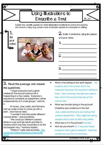 Using Illustrations to Understand Fictional Texts by Those Who Can