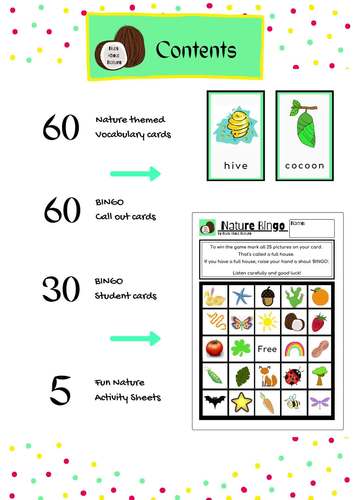 Nature Themed | Literacy Centre Activities | Kids ESL Games | TpT