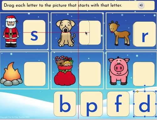 Digital Christmas Sub Plans Bundle for Kindergarten by The No Prep Teacher