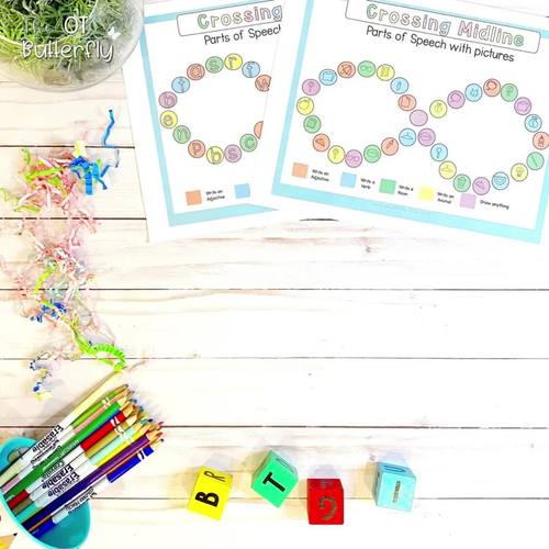 Crossing Midline Bundle: VMI, Visual Perception and Gross Motor | TPT