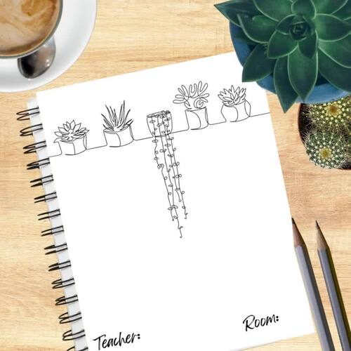 B&W (color in) Special Education Teacher Planner - Boho theme | TPT