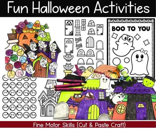 Trick-or-Treat Math Time! Halloween Math & Craft Bundle | TPT
