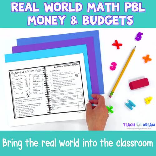 Personal Financial Literacy Math | Money and Budgets | Math PBL | Shopping