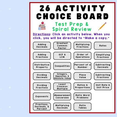5th 6th 7th Grade Digital Math TEST PREP ⭐ Mystery Picture Reveal ...
