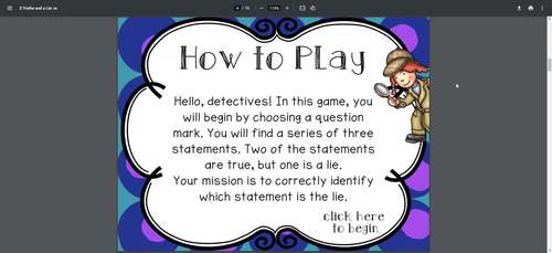 2 Truths and a Lie (melodic edition): Interactive Digital Game to ...