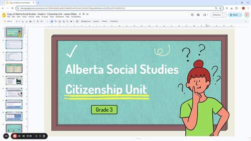 Google Slides Lessons - Alberta Social Studies - Grade 3 - Citizenship Unit