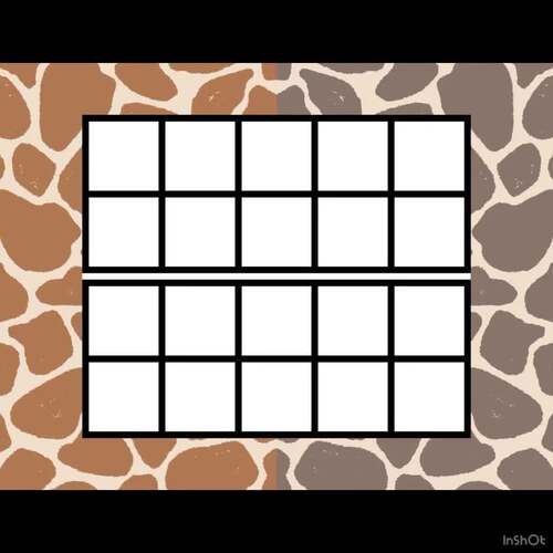 Math Center Mats — Twenty Frames {Safari Theme} by Serendipity Math Shop