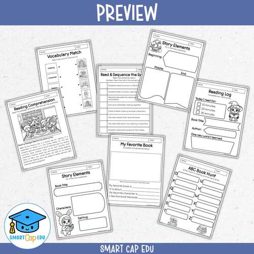 Read Across America Day Worksheets | Reading, Vocabulary & Book ...