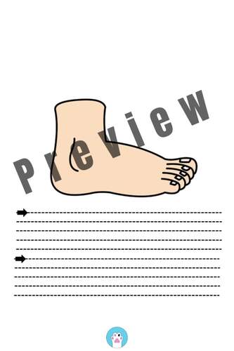 Body Parts Tracing & Lacing by Playroom Printables | TPT