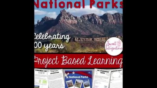 National Parks Research Math Project Based Learning and Social Studies Unit