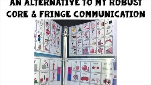 AAC Core Word Picture Communication Boards with Flip Strips for Speech ...
