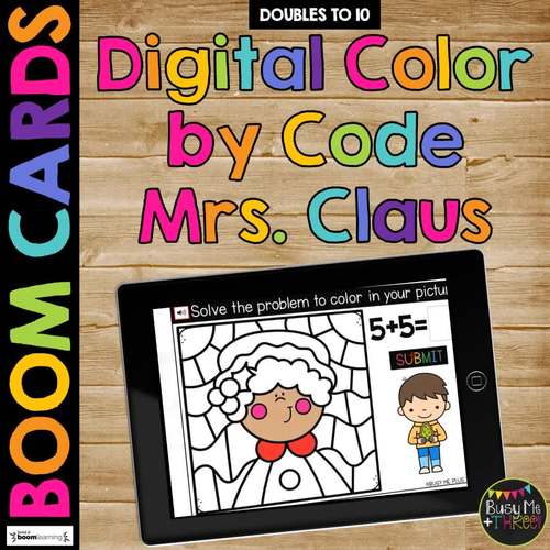 Christmas Boom Cards™ Digital Math Color by Code Distance Learning Mrs ...