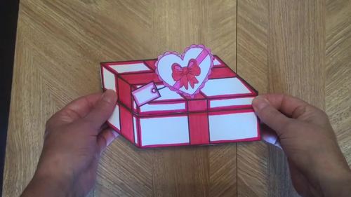 Valentine's Day Crafts Box of Chocolates by Artsy Crafter | TPT