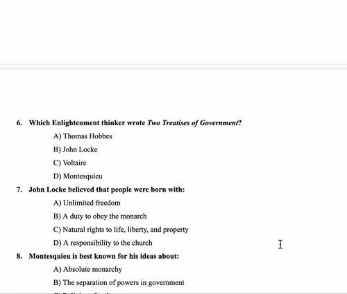Topic 17: Absolutism and Enlightenment Assessment (myWorld Interactive)