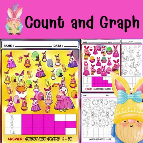 count and graph ,count 1-10 ,easter bunny theme by Active Learning By Doing