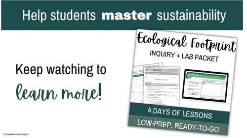 Ecological Footprint and Tragedy of the Commons Lesson by CrouseWorks ...