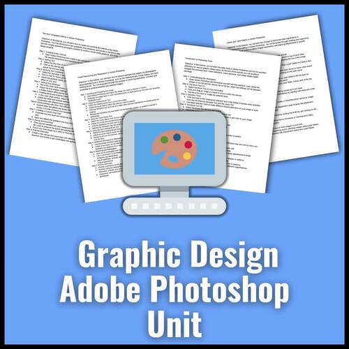 Graphic Design- Adobe Photoshop Basic Skills by Coach AV Tech | TPT
