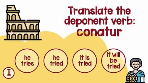 Latin Deponent Verbs Google Slides & PPT Video Game by Amy Skillicorn