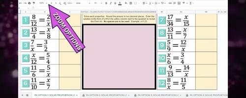 PIXEL ART: Solve Proportion (Level 1) DISTANCE LEARNING | TPT