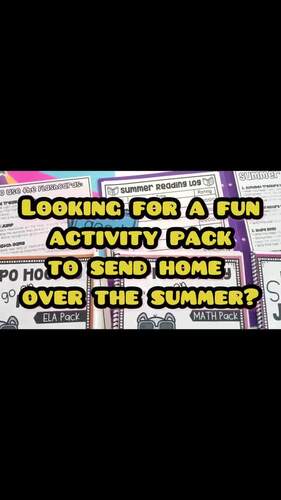 Kindergarten Summer Activities & Worksheet Packet | NO-PREP End of Year ...